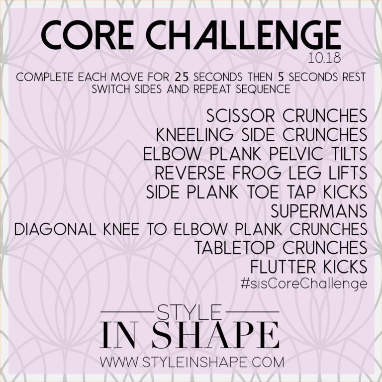 October Core Challenge - STYLE IN SHAPE